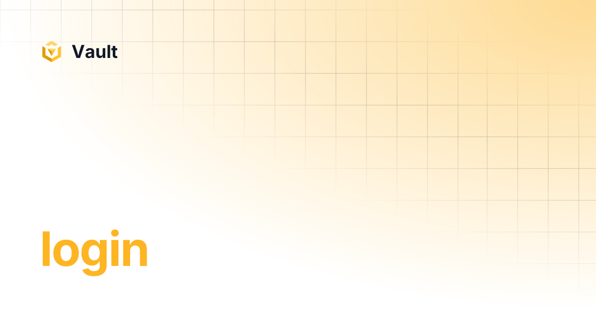 login | Vault