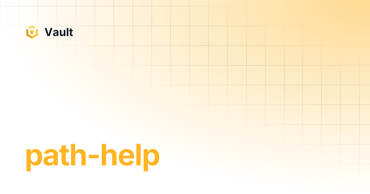 path-help | Vault