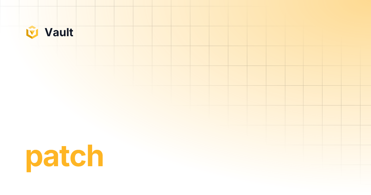 patch | Vault