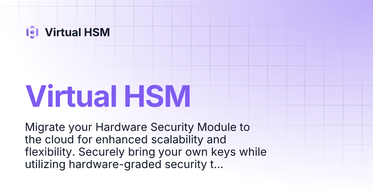 Virtual HSM